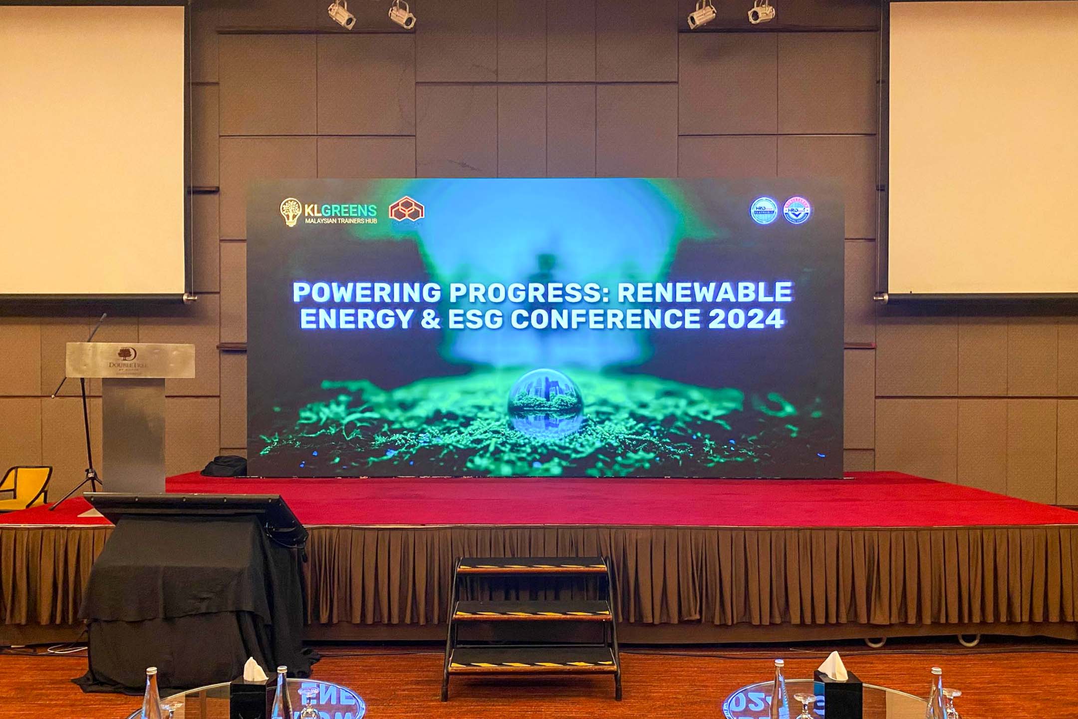 Renewable Energy & ESG Conference | Indoor LED Screen Rental